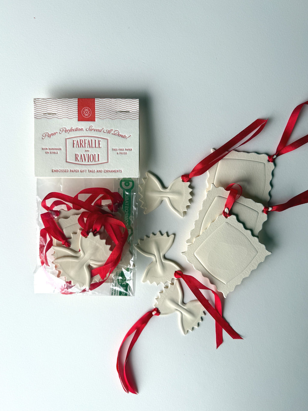 It *IS* about the Pasta Sculpt Emboss Paper Pasta Gift Tags & Ornament ...